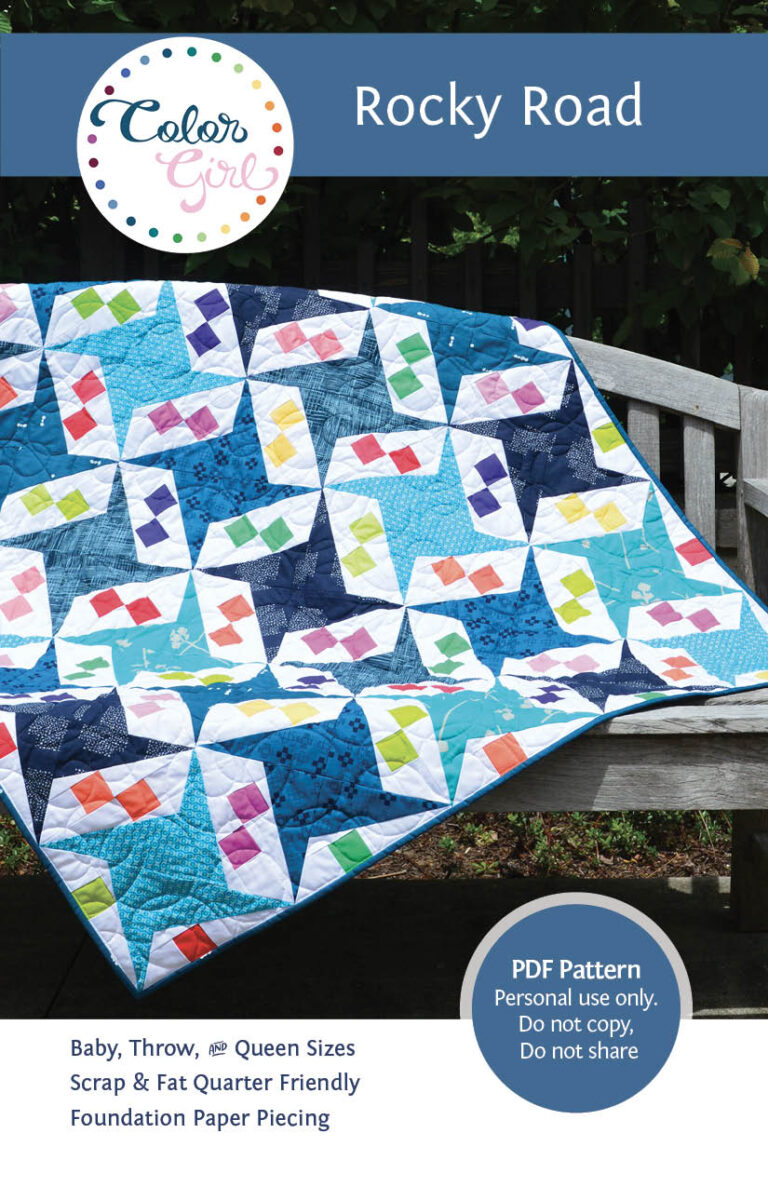 Introducing the Rocky Road Quilt Pattern – Color Girl Quilts by Sharon ...