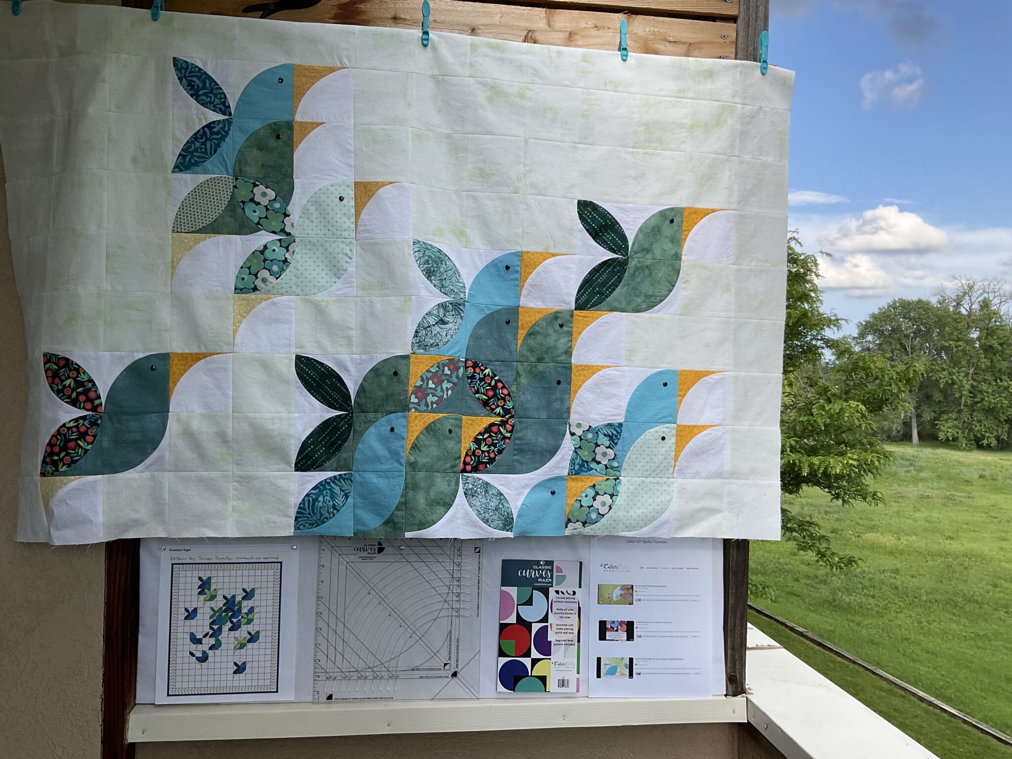 Bloom, Pisces, and Birds, Oh My! – Color Girl Quilts by Sharon McConnell